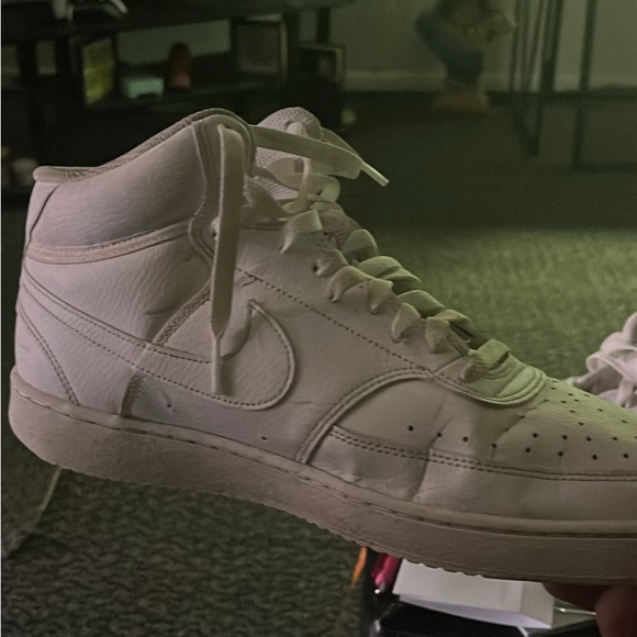 Nike | Shoes | Nike White Hightop Athletic Shoes | Poshmark